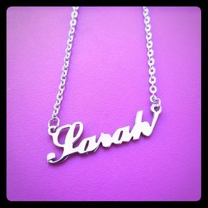 stainless steel | Jewelry | Stainless Steel Sarah Name Necklace | Poshmark